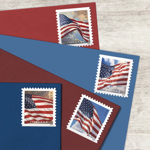 U.S. Flags 2024 Stamps, Book of 20 – Stamp Collect Shop